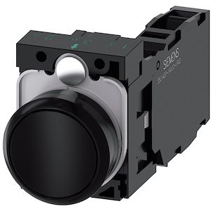 Siemens sas 3SU1100-0AB10-1FA0 | BOUTON-POUSSOIR, NOIR | Bouton ...