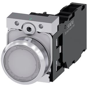 Siemens sas 3SU1152-0AB60-1FA0 | BOUTON-POUSSOIR LUMINEUX, BLANC ...