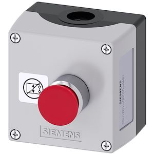 Siemens sas 3SU1801-0BC00-4AB1 | COFFRET PLASTIQUE, 1 PT. CDE | Bouton ...