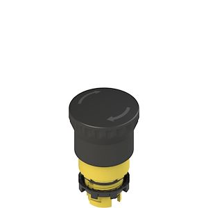 pizzato elettrica E2_1PERZ4511 | Bouton 'coup de poing' noir ...